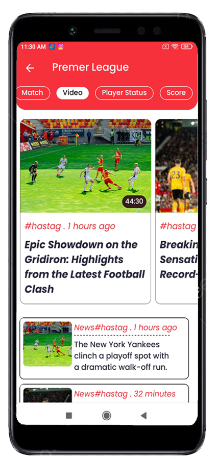 Live Score Sport App - Fantasy Sports App | Sport App React Native iOS ...