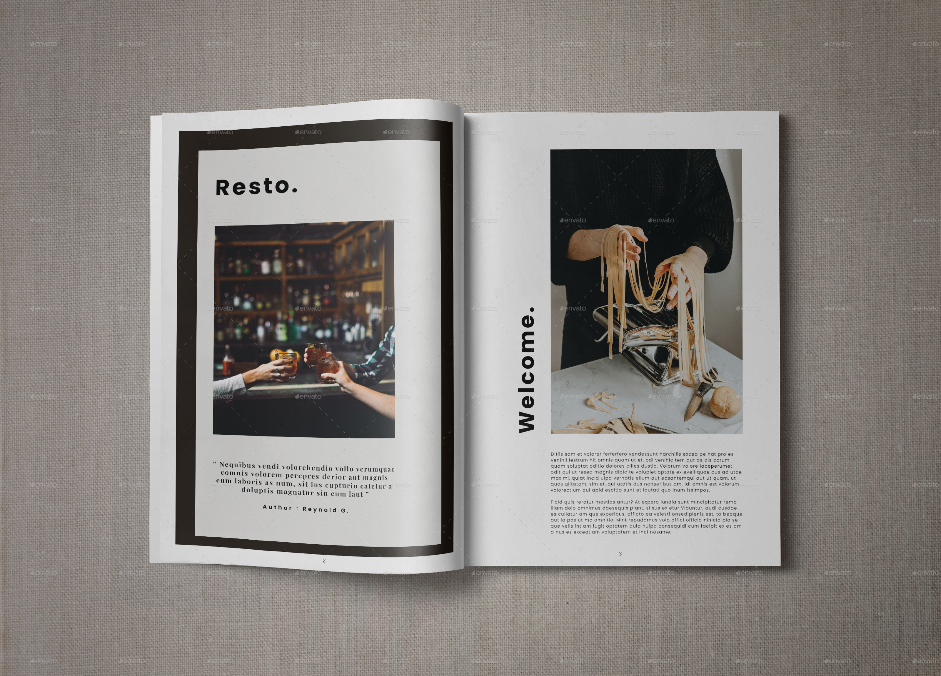 Restaurant & Food Magazine Template, Print Templates | GraphicRiver