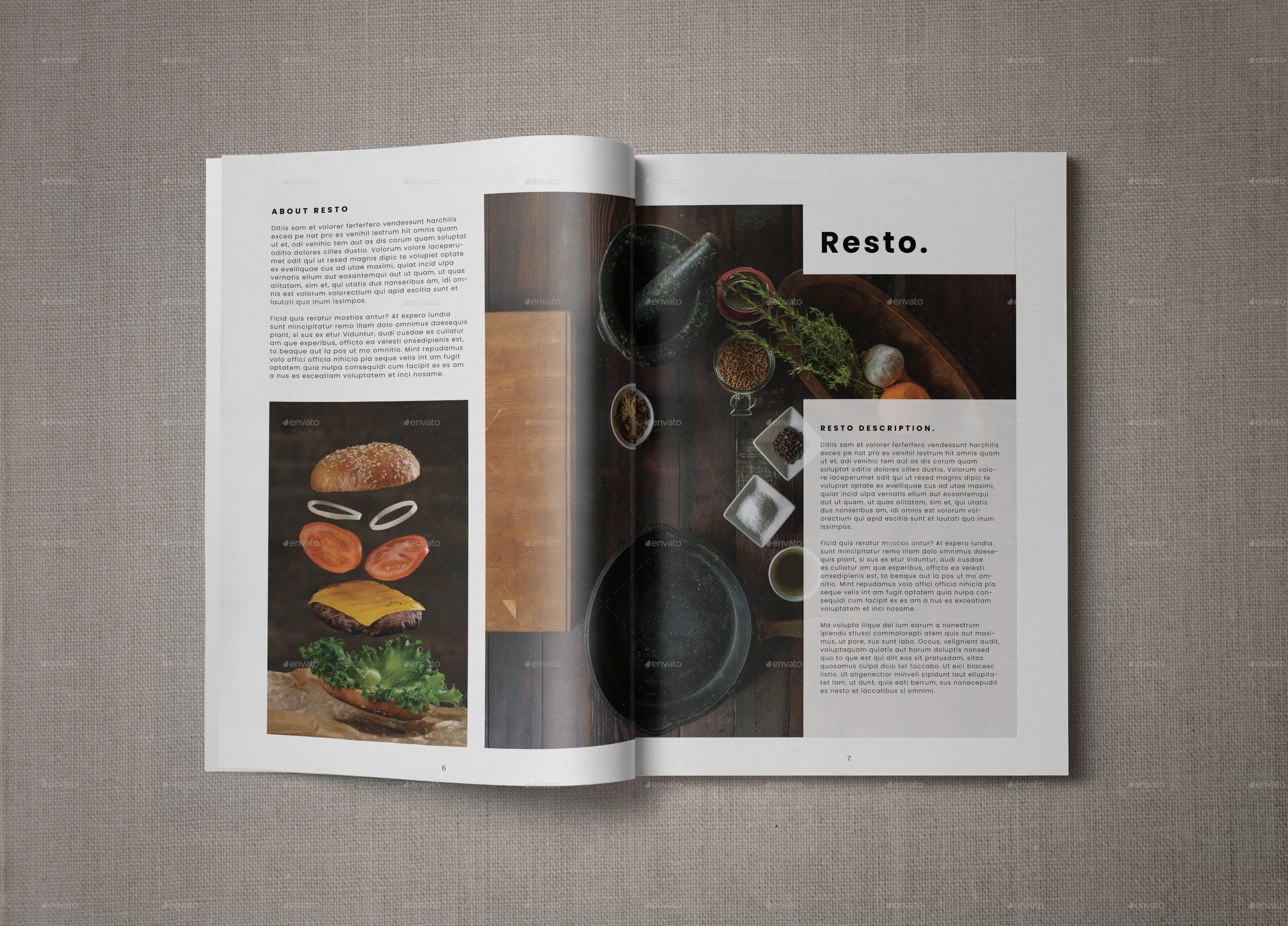 Restaurant & Food Magazine Template, Print Templates | GraphicRiver