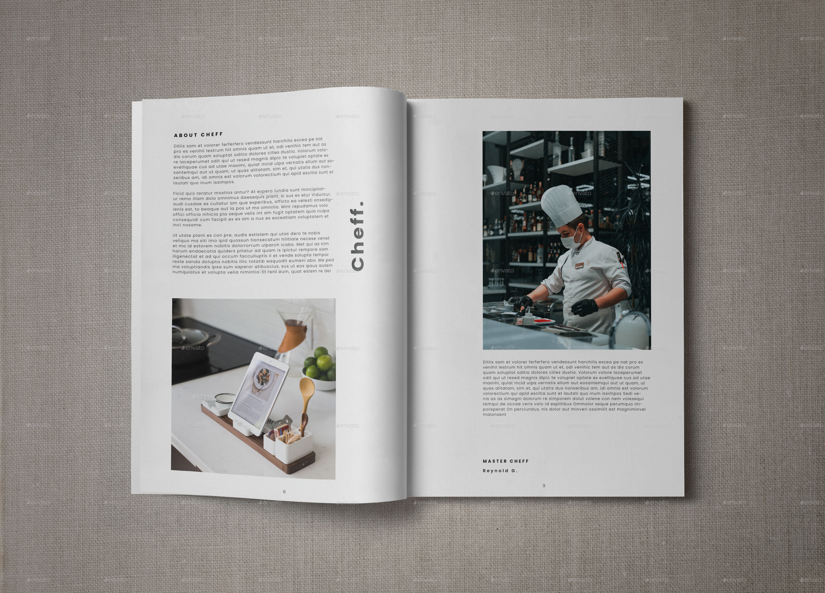 Restaurant & Food Magazine Template, Print Templates | GraphicRiver