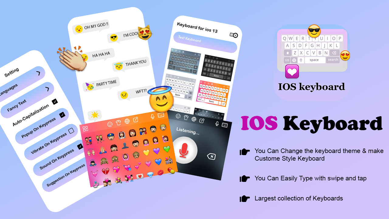 Keyboard For iOS 13 - Keyboard For iPhone 12 - iPhone Keyboard - iOS ...