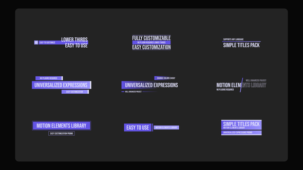 Modern Lower Thirds, After Effects Project Files | VideoHive