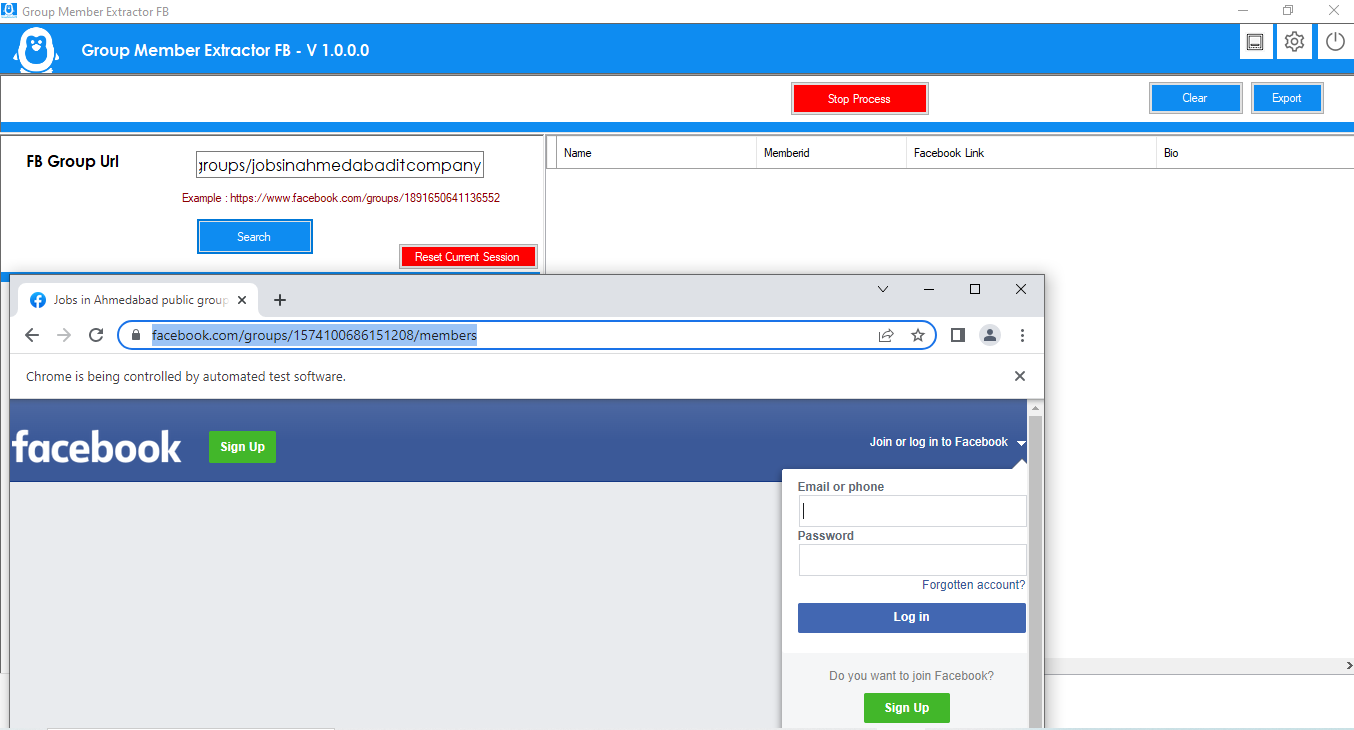 Facebook Group Member Scraper and Friend Request and Message sender ...