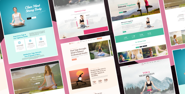 YogaZone: Yoga, Fitness & Meditation Mobile Responsive Bootstrap HTML Template by DexignZone