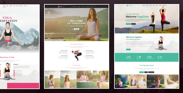 YogaZone: Yoga, Fitness & Meditation Mobile Responsive Bootstrap HTML Template by DexignZone