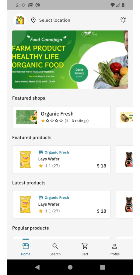 Shopy - Multivendor eCommerce, Food, Grocery, Pharmacy Delivery Flutter ...