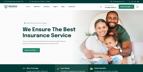 Insurigo - Insurance WordPress Theme by rs-theme | ThemeForest