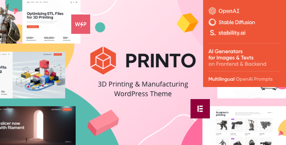 Printo - 3D Printing & Manufacturing WordPress Theme by ThemeREX ...