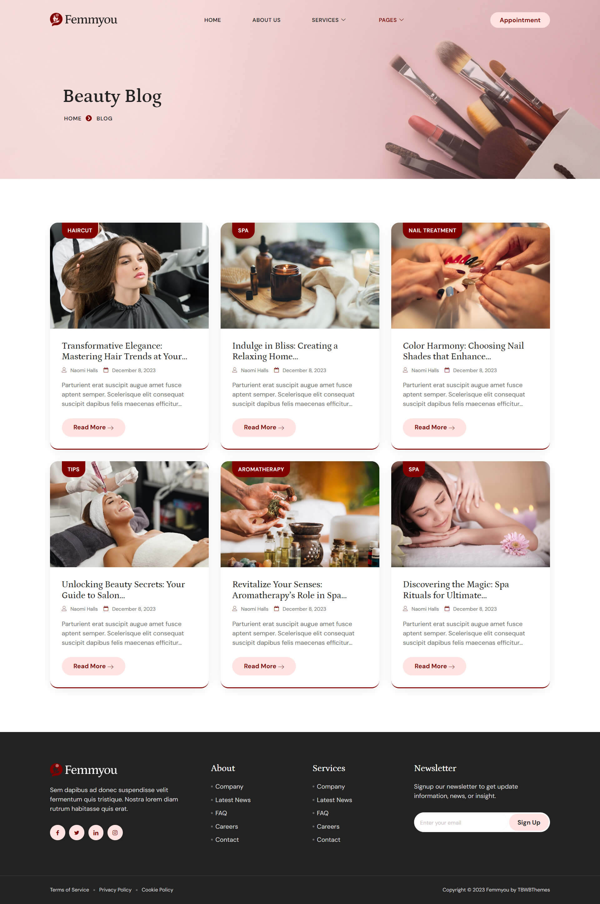 Femmyou - Beauty Salon & Spa Elementor Template Kit by TBWBthemes ...