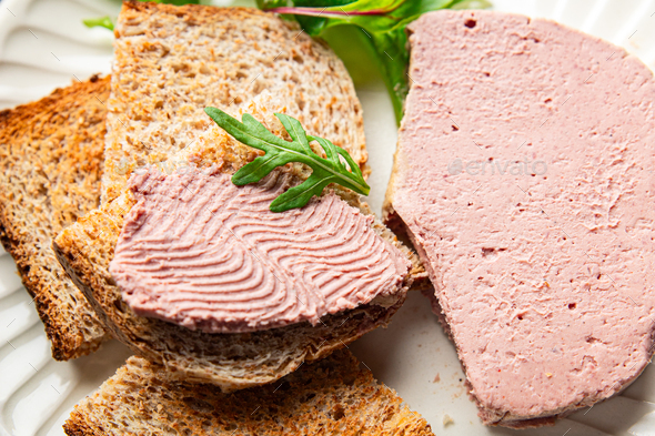 pate foie gras duck liver appetizer meal food snack on the table copy ...