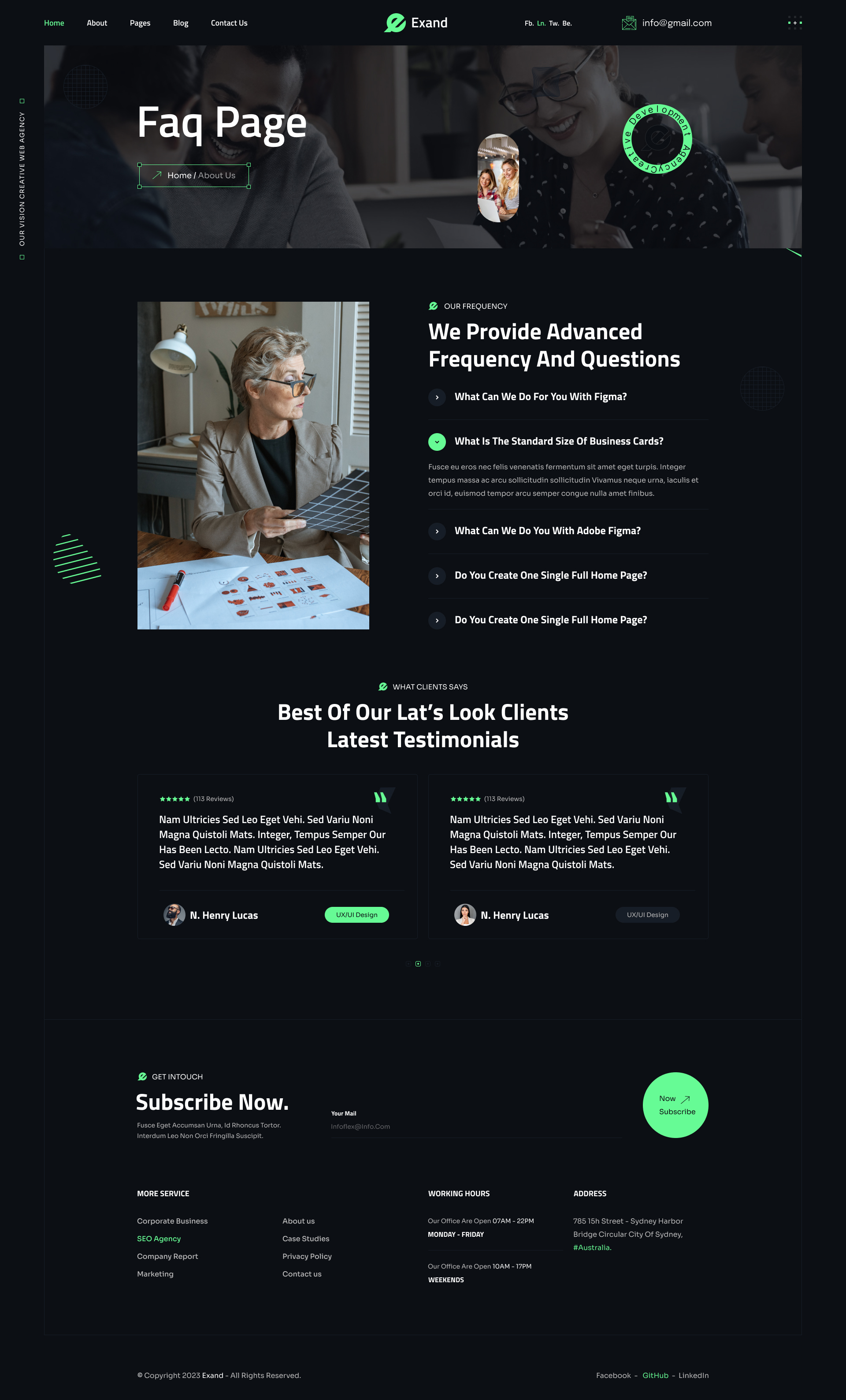 Exand - Creative Agency Figma Template by creativemela | ThemeForest