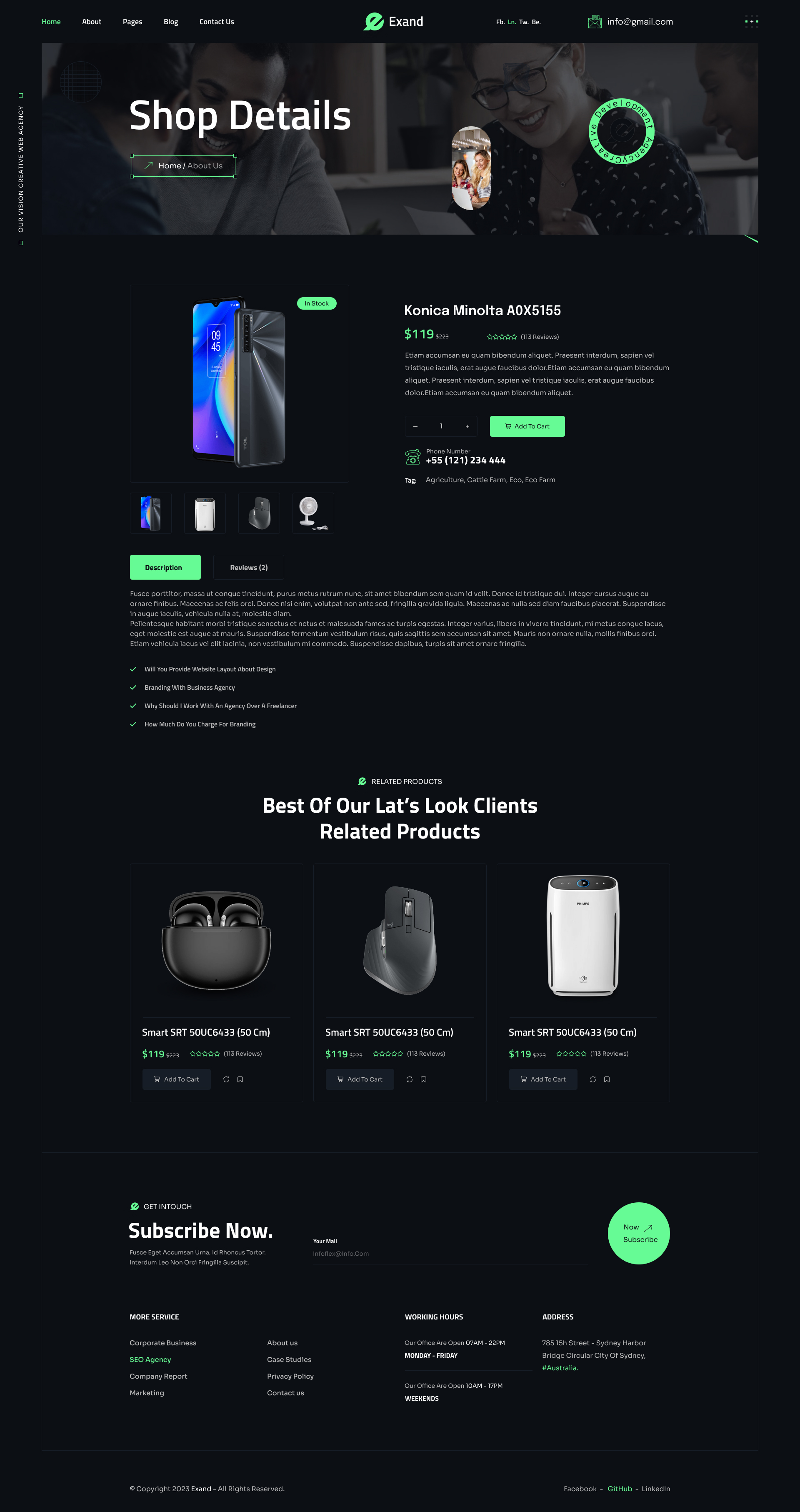 Exand - Creative Agency Figma Template by creativemela | ThemeForest