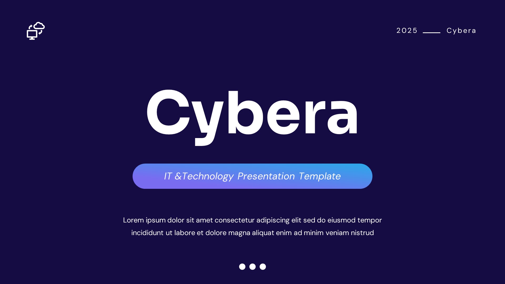 Cybera – IT & Technology PowerPoint Template, Presentation Templates
