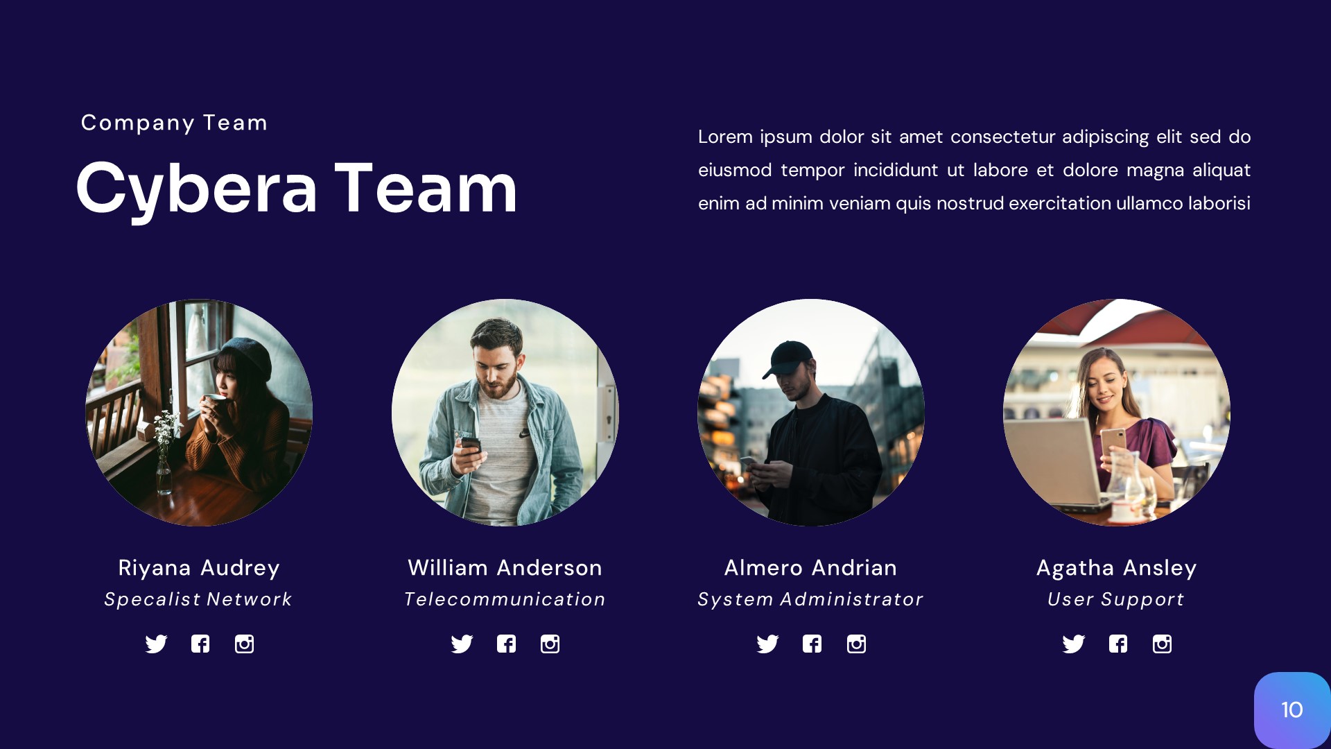 Cybera – IT & Technology PowerPoint Template, Presentation Templates