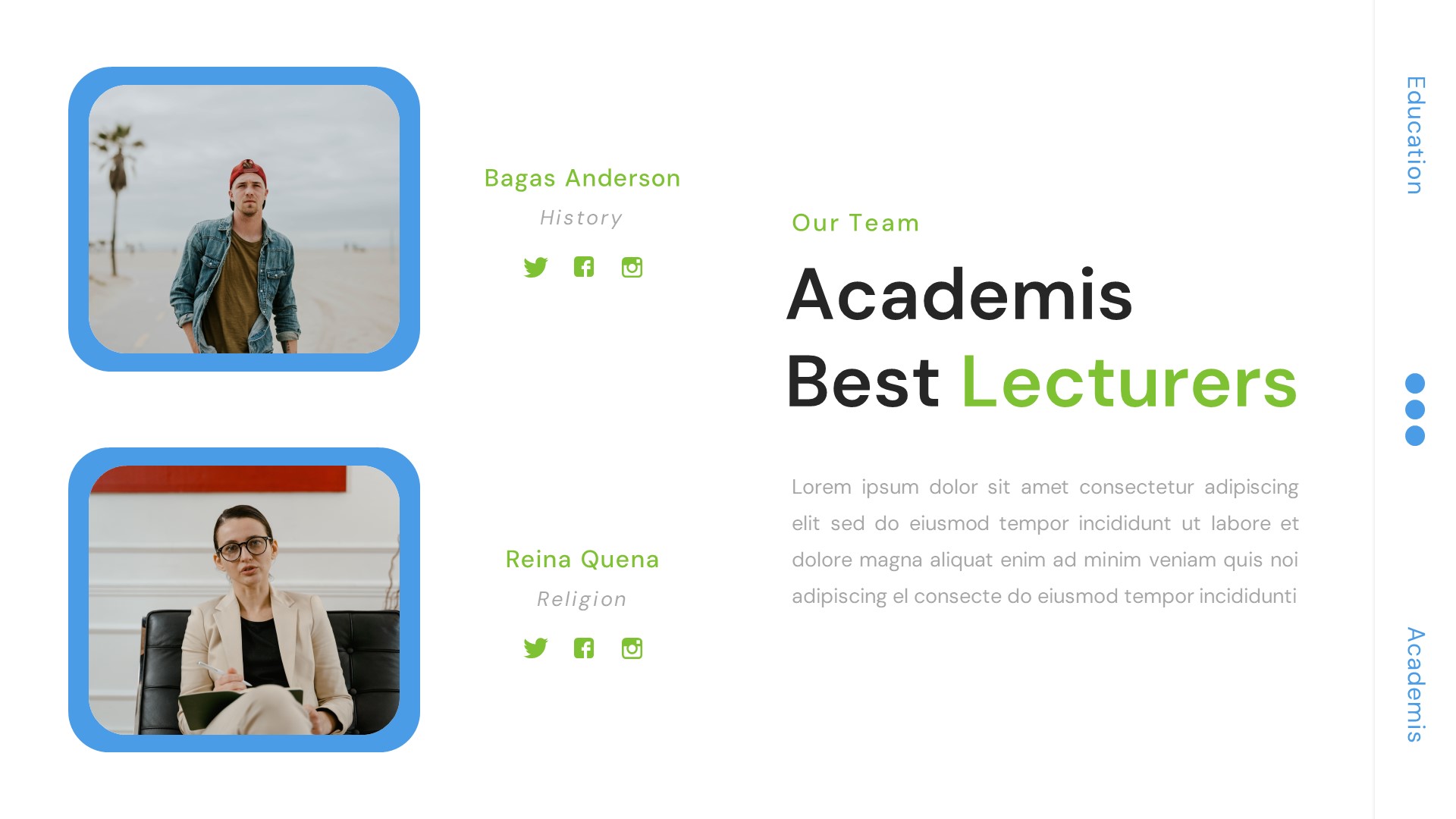Academis - Education University PowerPoint Template, Presentation Templates