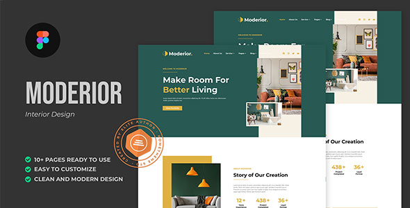 Moderior - Interior Design Figma Template by Rometheme | ThemeForest