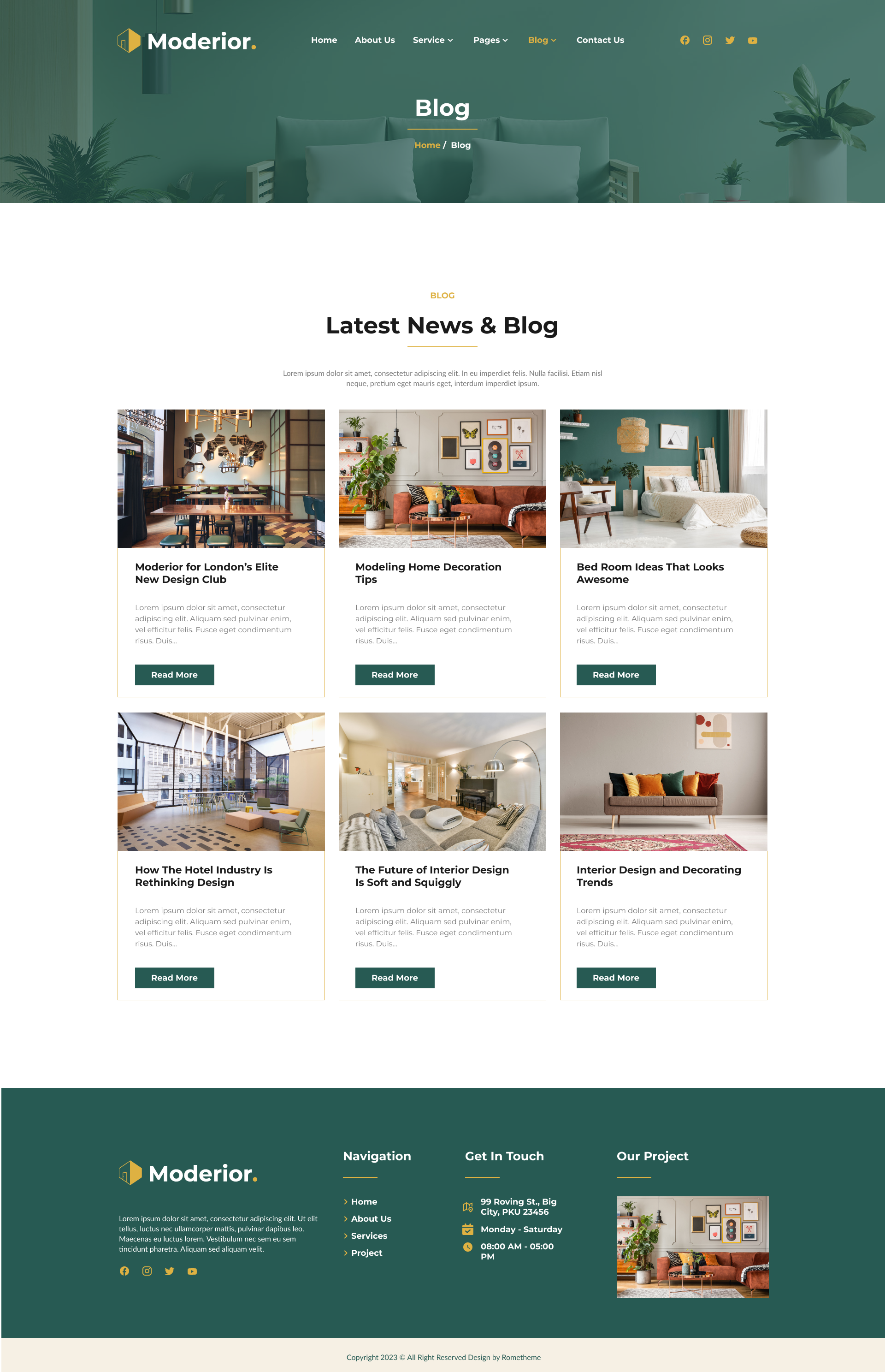Moderior - Interior Design Figma Template by Rometheme | ThemeForest