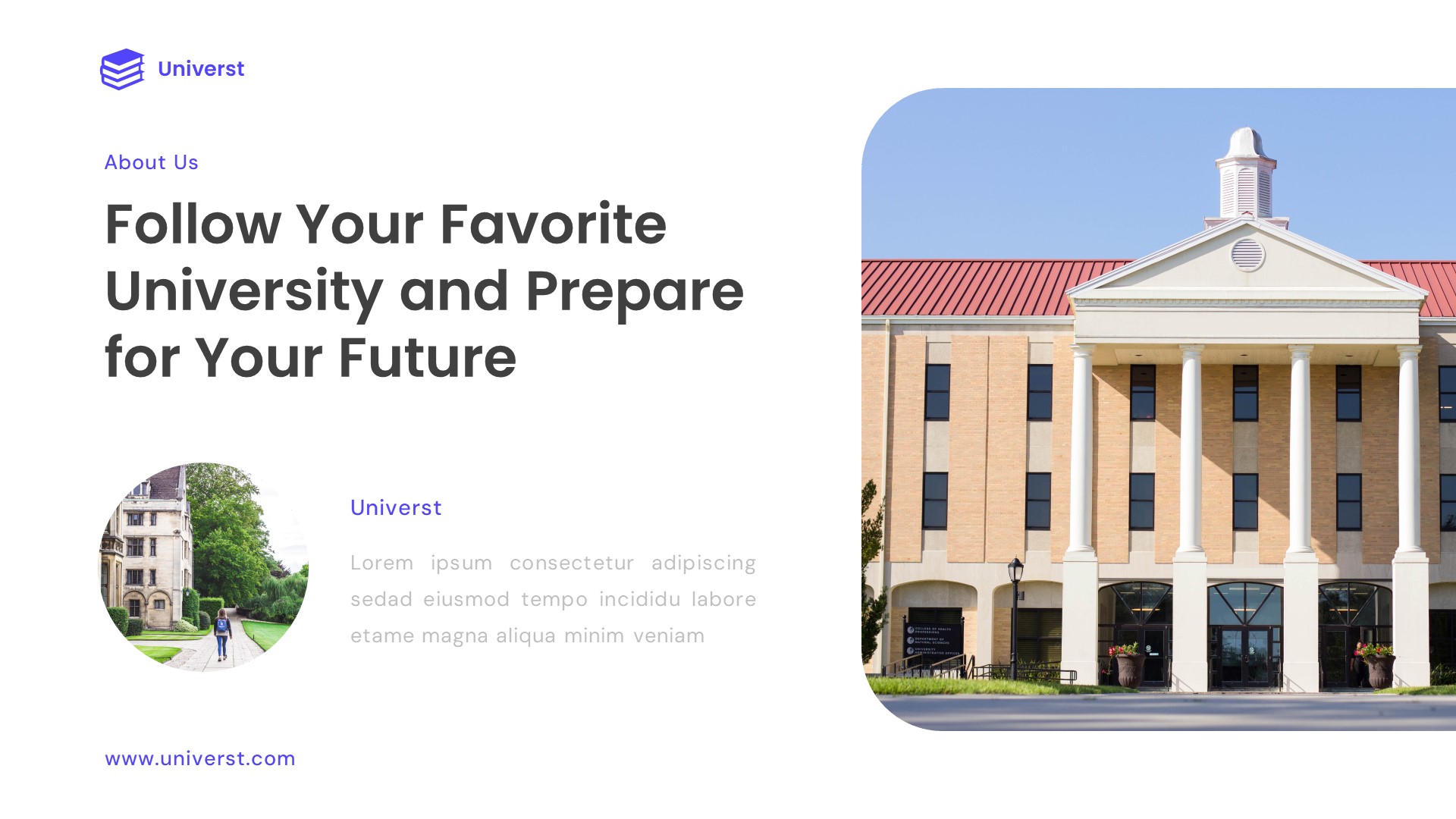 Universt – Education University PowerPoint Template, Presentation Templates