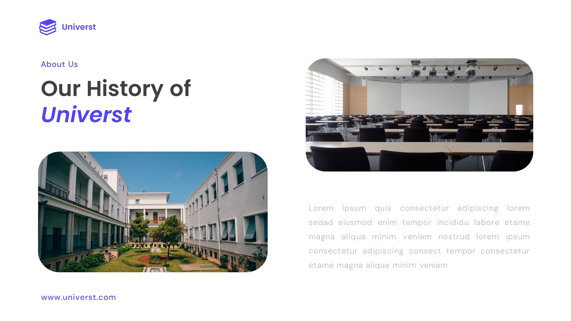 Universt – Education University PowerPoint Template, Presentation Templates