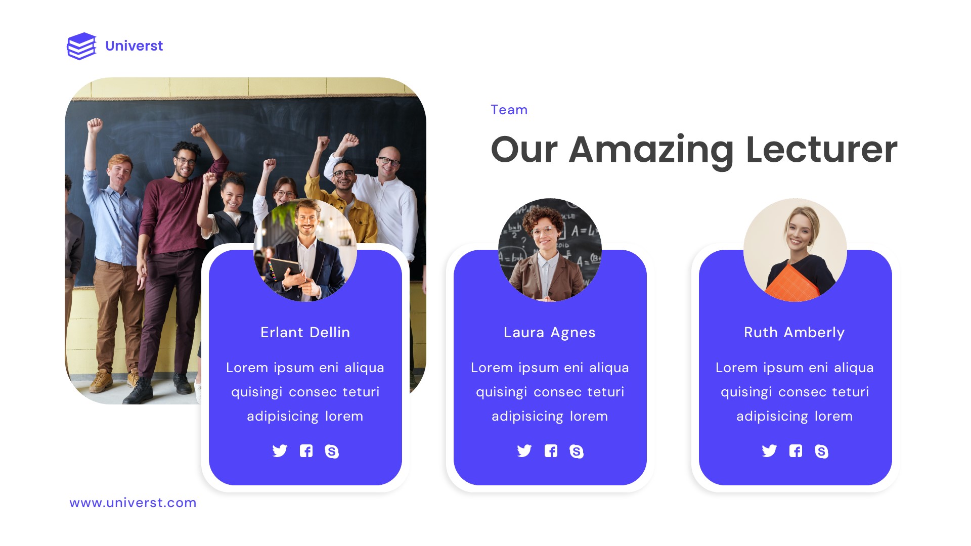 Universt – Education University PowerPoint Template, Presentation Templates