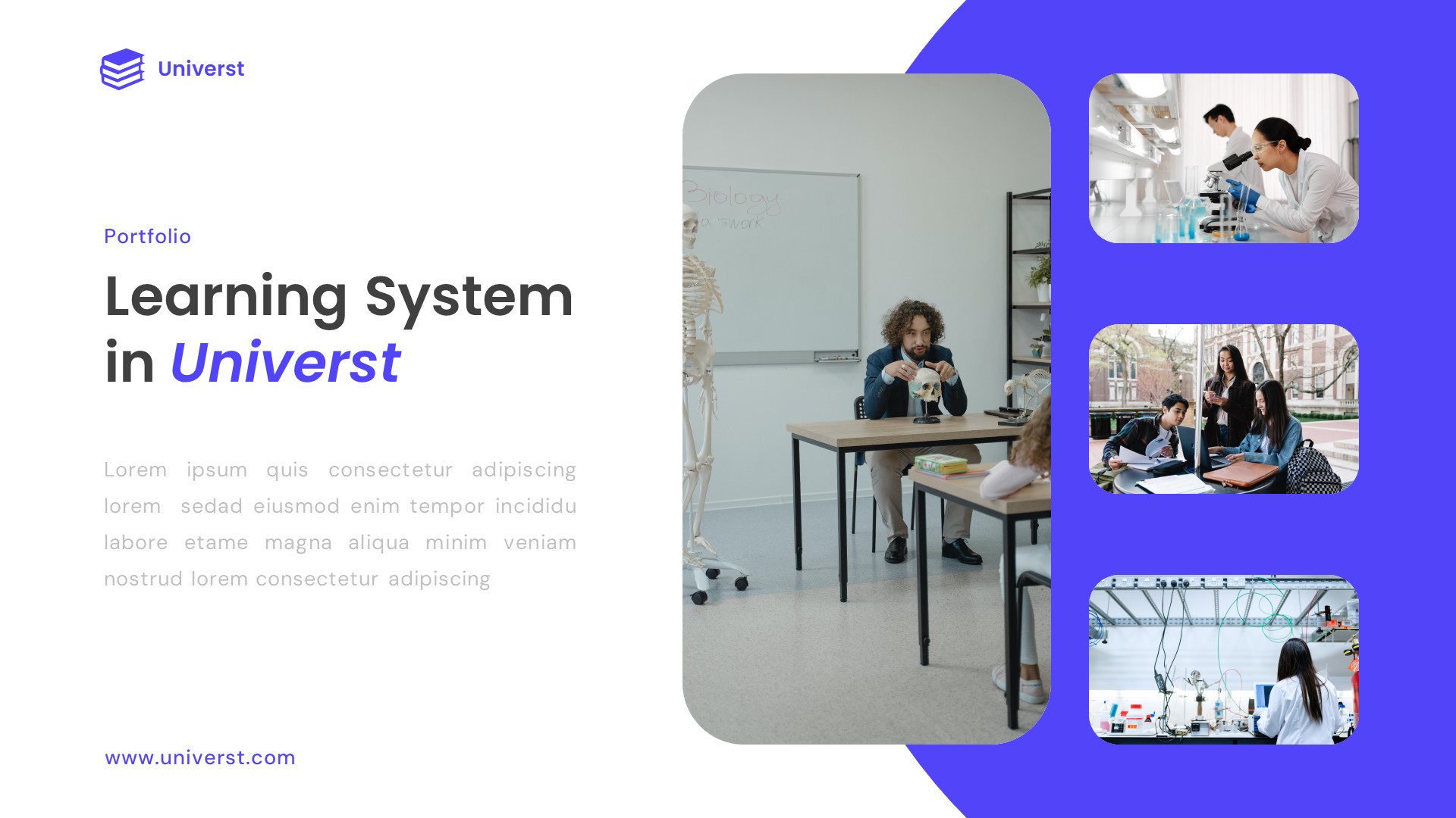 Universt – Education University PowerPoint Template, Presentation Templates