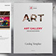 Art Gallery Catalog Layout, Print Templates | GraphicRiver