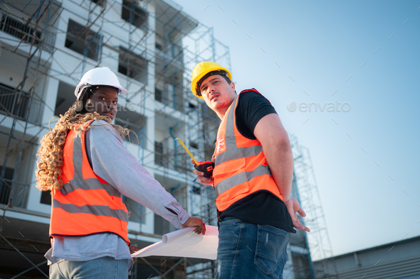 Portrait of architect and engineer with experience in multi-story ...