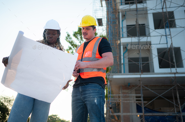 Portrait of architect and engineer with experience in multi-story ...
