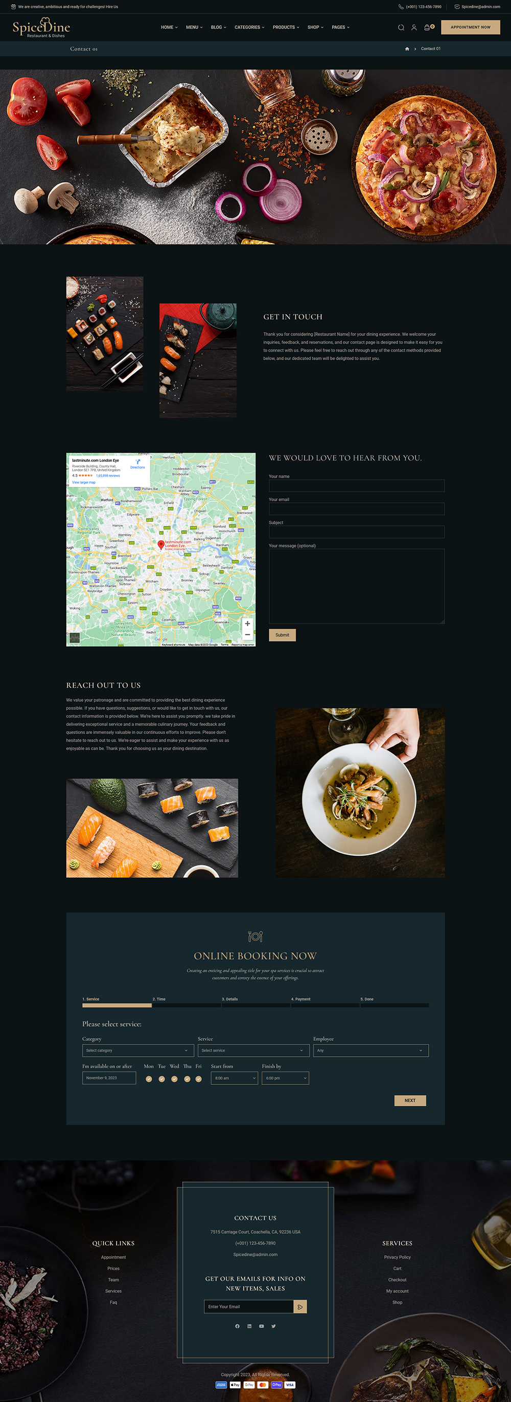 SpiceDine – WordPress Theme For Hotels & Restaurants - Net1s.com