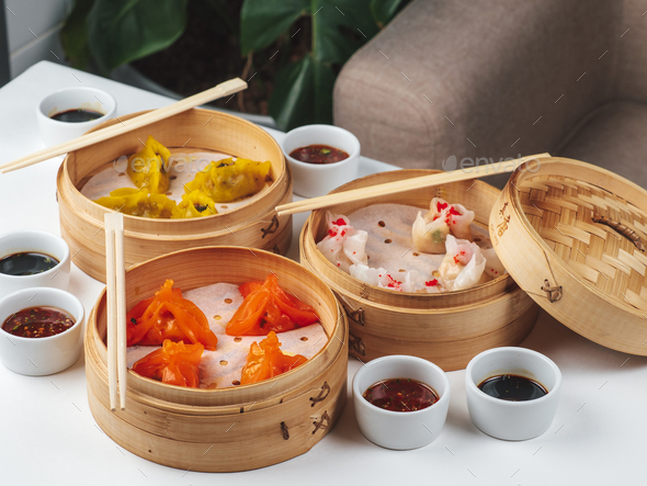 Dim Sum dishes set Stock Photo by Fasci | PhotoDune