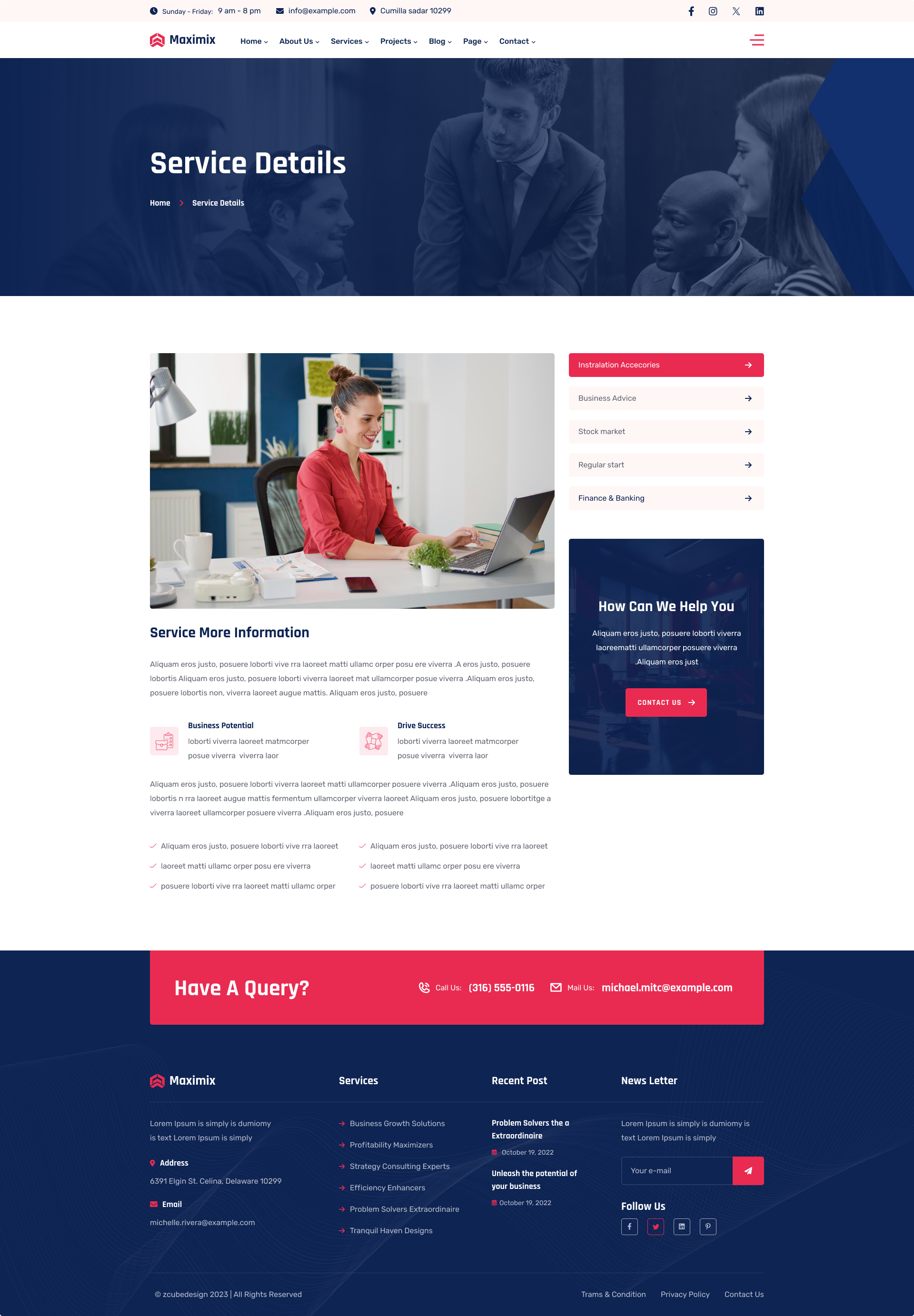 Maximix - Business Consulting Figma Template by Mugli | ThemeForest