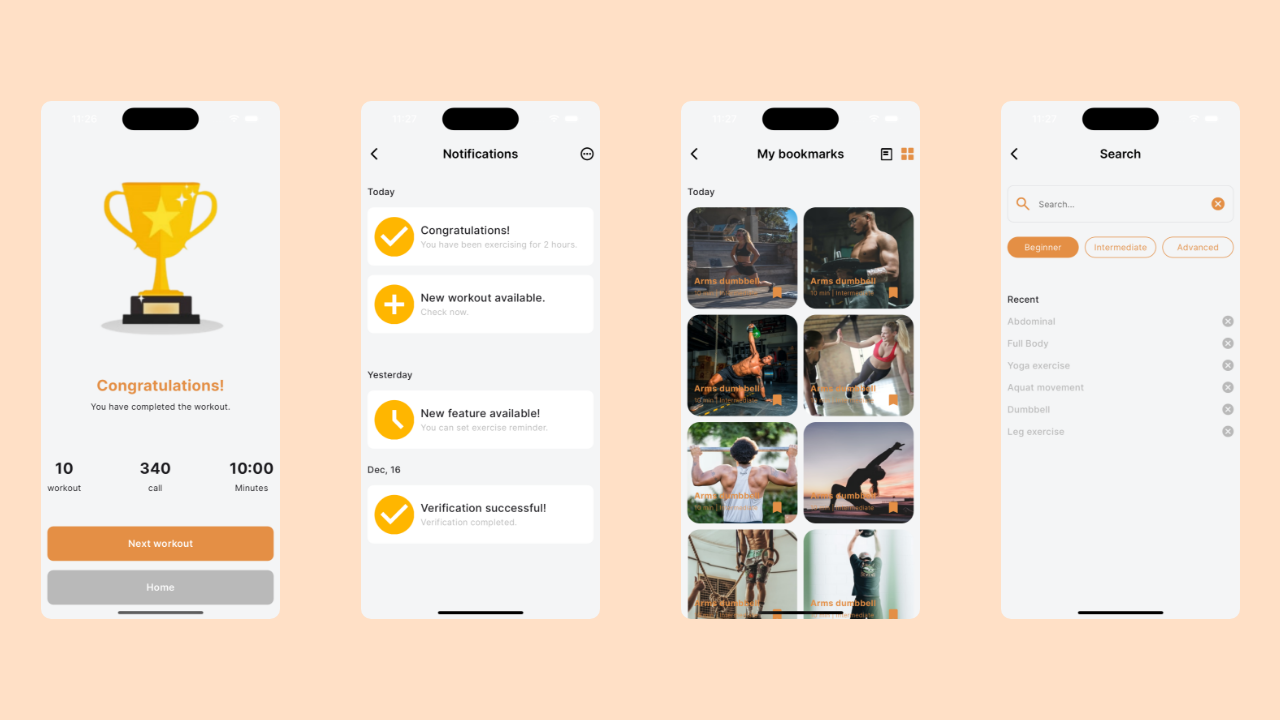 HealthWorkOut App - Fitness Workout | Plan Tracker Flutter App ...