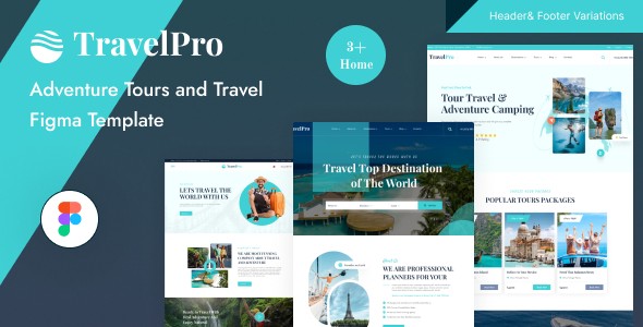 TravelPro - Adventure Tours and Travel Figma Template by laralink | ThemeForest