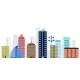 multi-colored vector city, Vectors | GraphicRiver