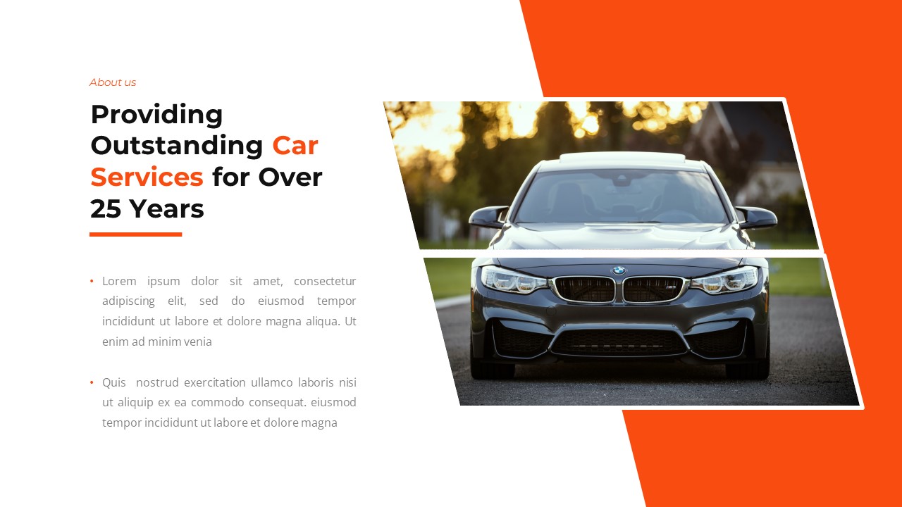 Carideal - Car Services PowerPoint Template, Presentation Templates