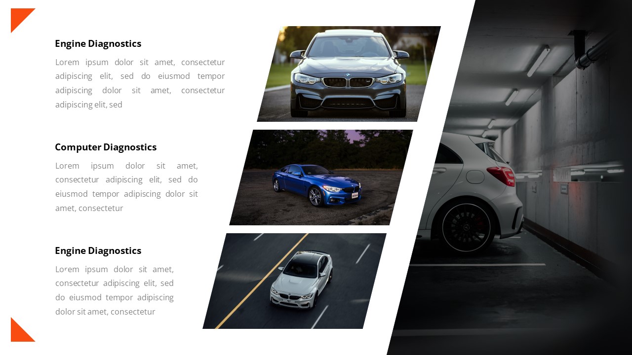 Carideal - Car Services PowerPoint Template, Presentation Templates