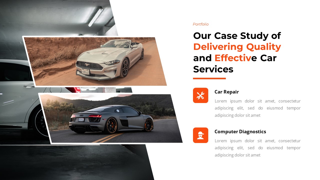 Carideal - Car Services PowerPoint Template, Presentation Templates
