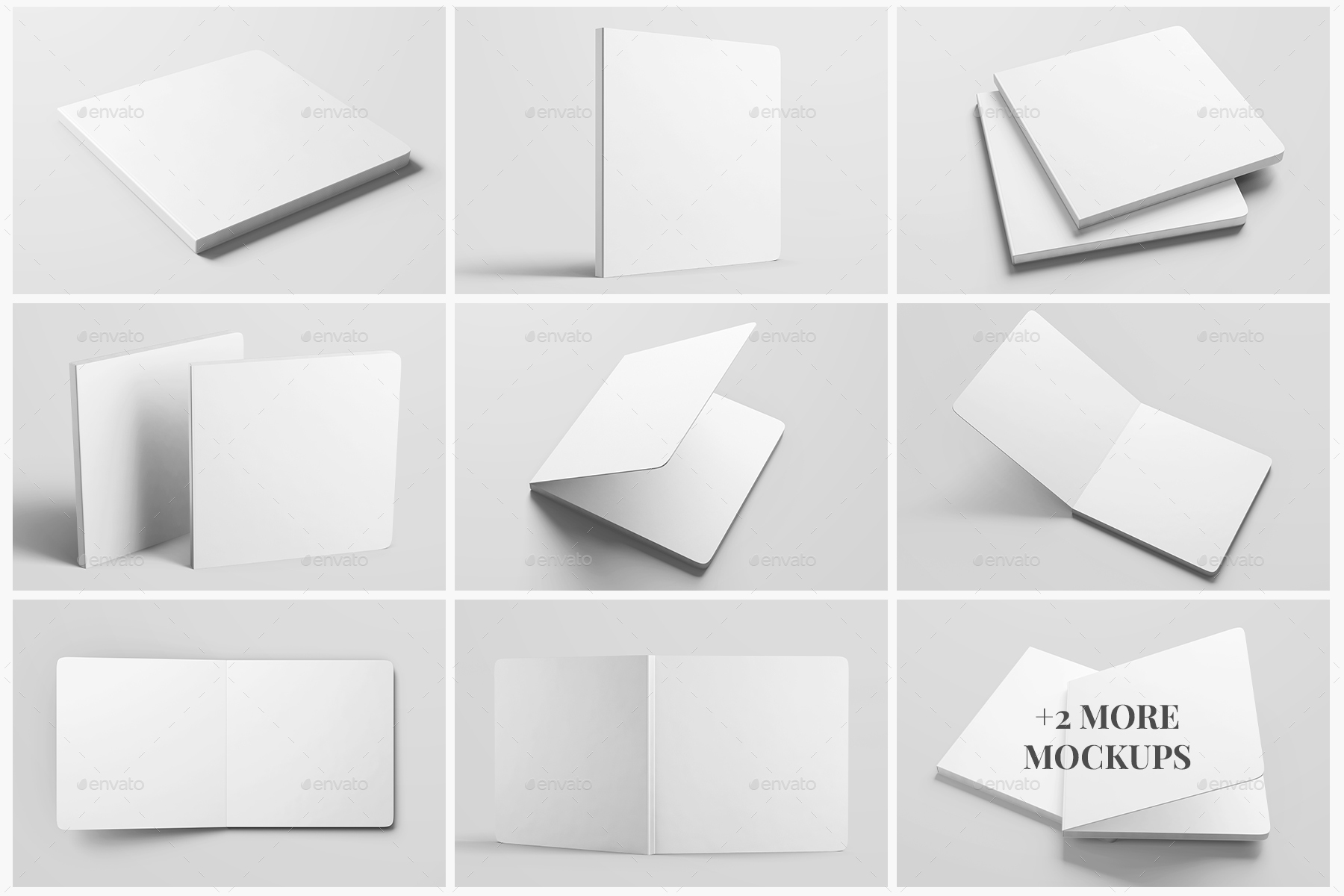 Square Children Book Mockup Pack - 10 Editable PSD, Graphics | GraphicRiver