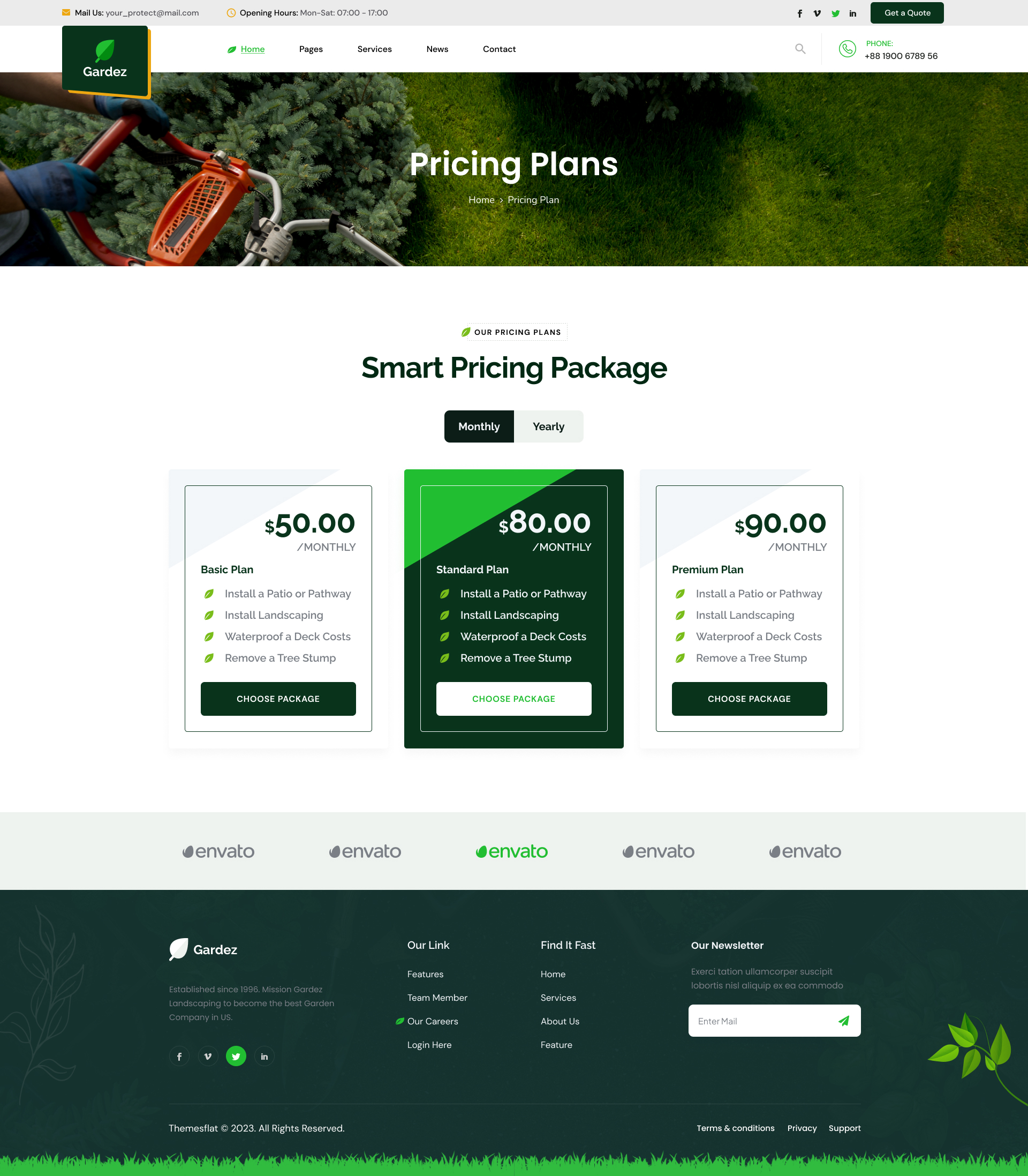 Gardez - Landscape & Gardening Figma Template by themesflat | ThemeForest