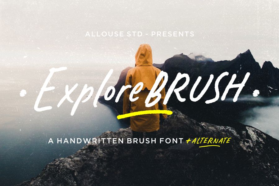Explorebrush A Handwritten Brush, Fonts | GraphicRiver