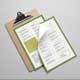 Menu Simple Green Olive, Print Templates | GraphicRiver