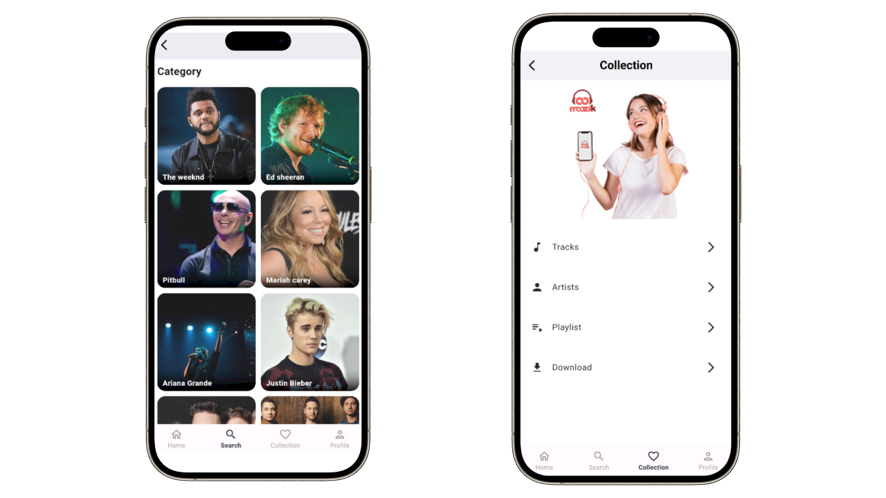 Flutter Moozik Application - Flutter Application - Music Streaming UI ...