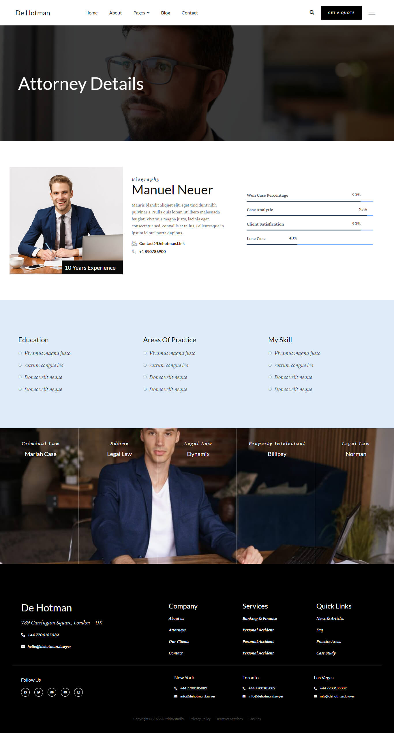 DeHotman - Laywer & Attorney Firm Elementor Template Kit by Gassstype