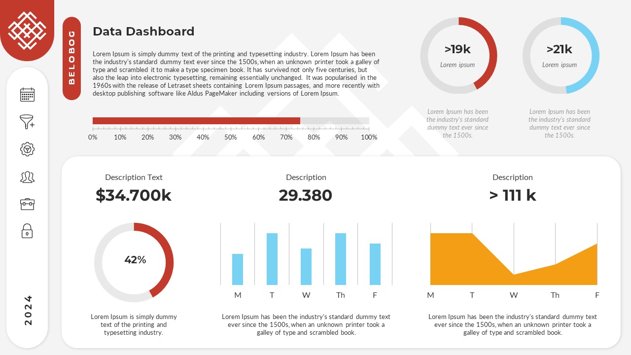 Belobog Data Dashboards PowerPoint Presentation Template, Presentation ...