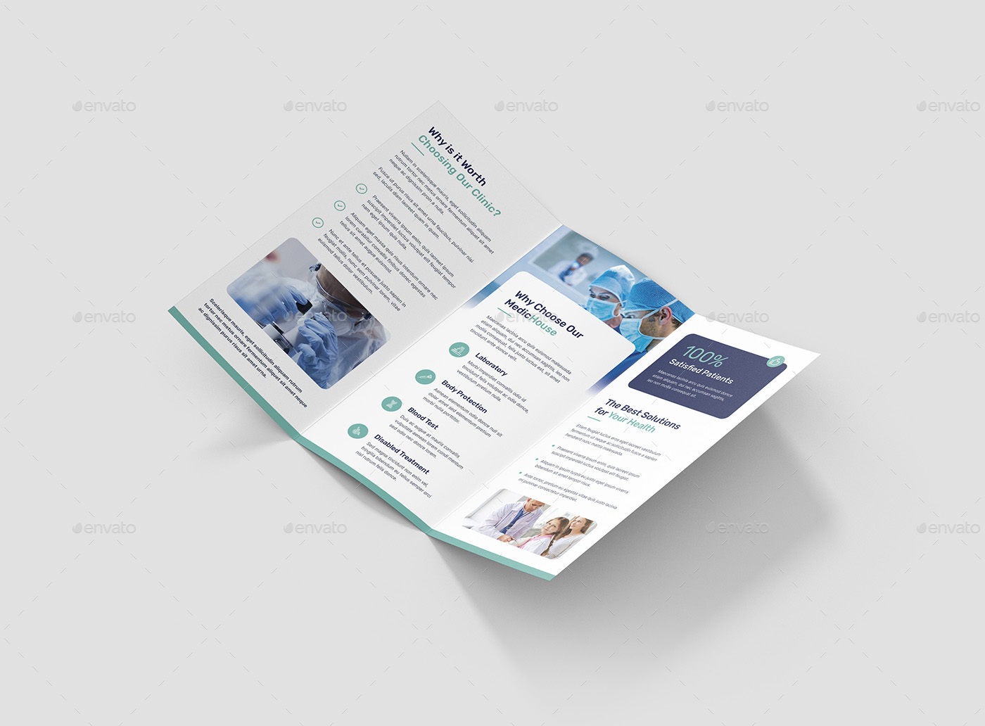 Doctor and Medical Brochure Tri-Fold Template, Print Templates ...