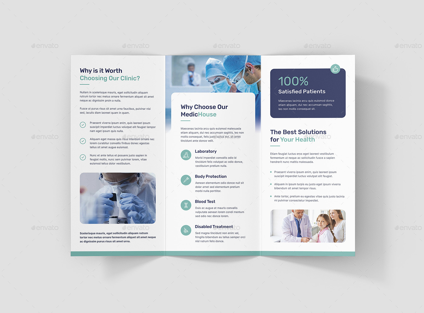 Doctor and Medical Brochure Tri-Fold Template, Print Templates ...