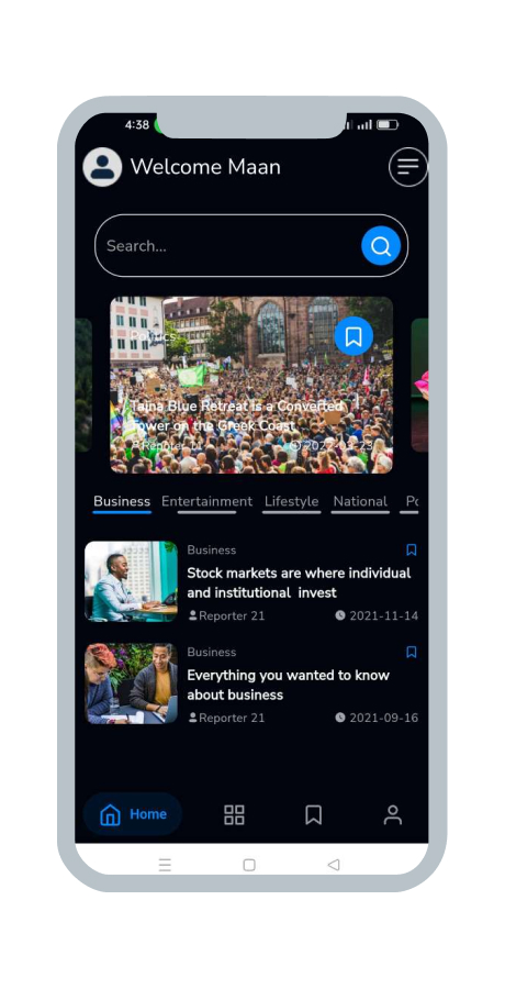 Maan News- Laravel Magazine Blog & News Flutter Full App with Android & iOS AdMob by Acnoo