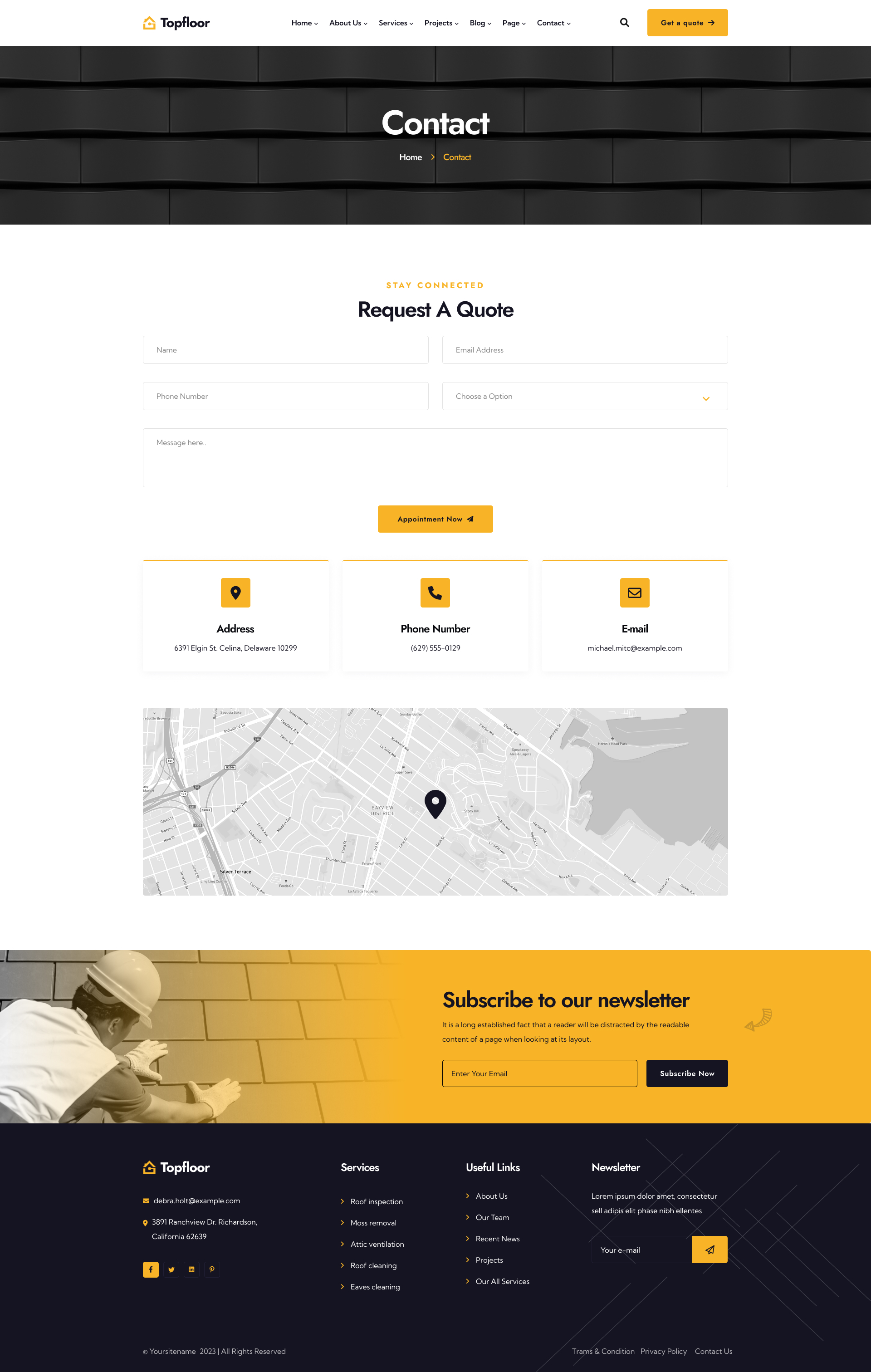 Topfloor - Roofing Services Figma Template by Mugli | ThemeForest
