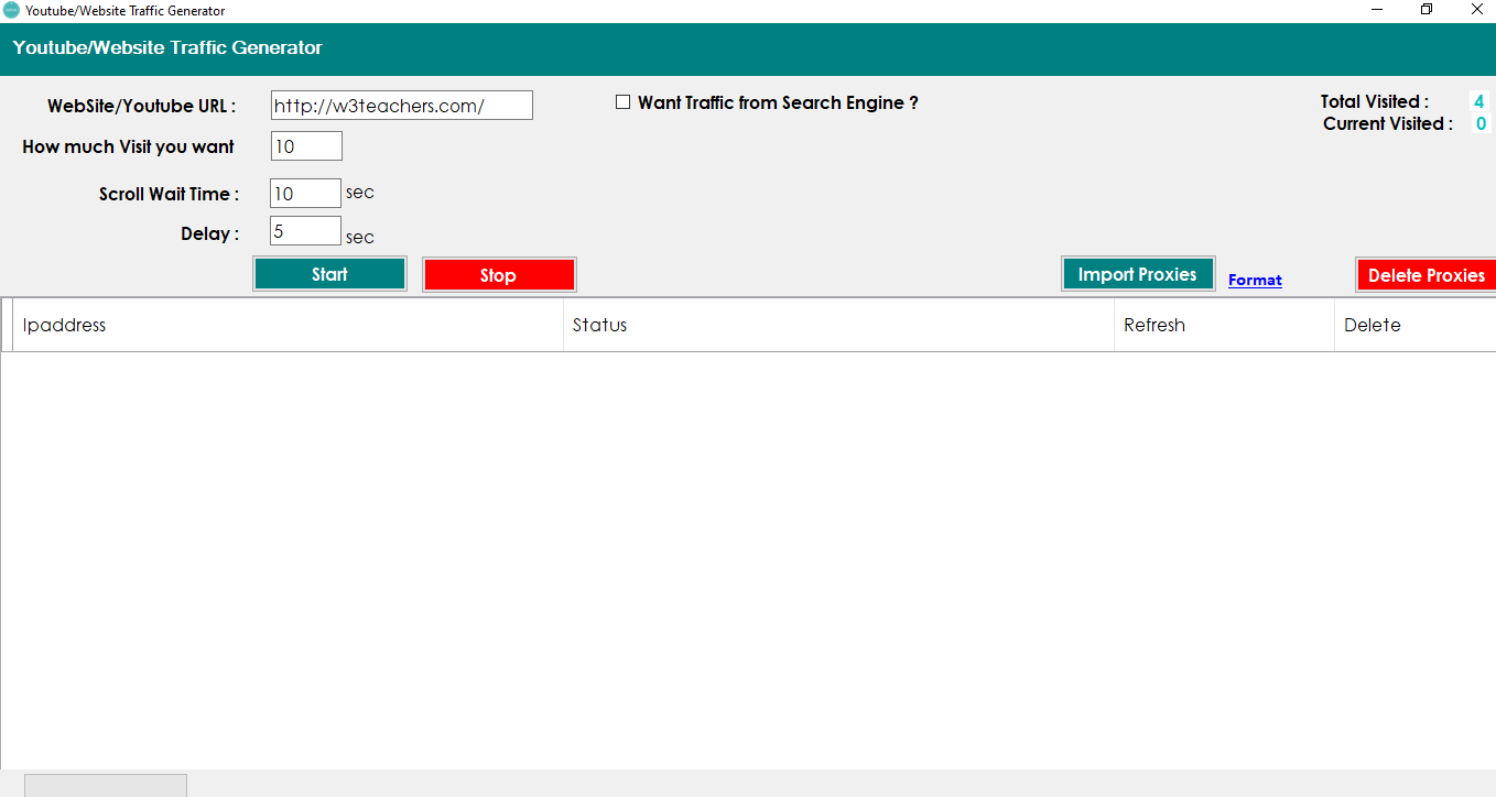 Youtube/Website Traffic Generator Software by clothefobia | CodeCanyon