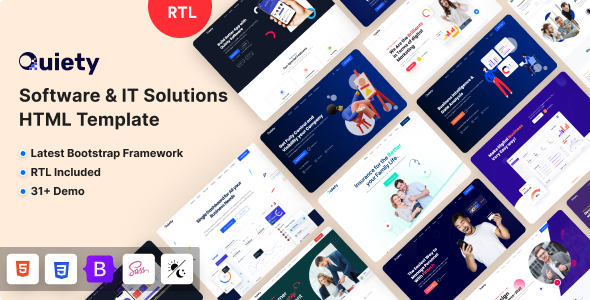 Quiety – Software & IT Solutions HTML Template by ThemeTags | ThemeForest